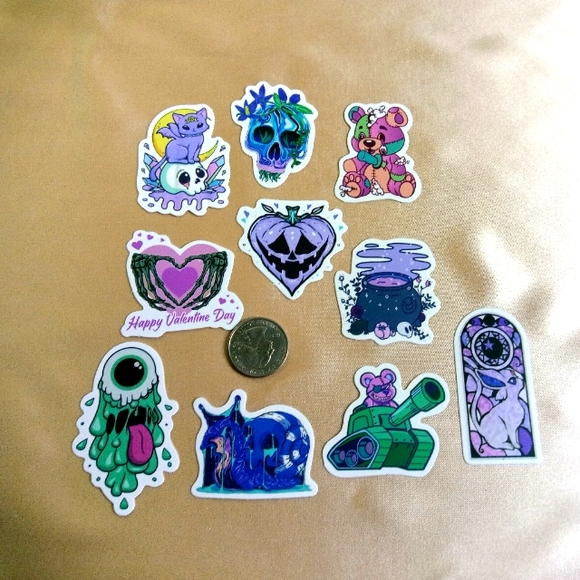 Design | Gothic Horror Themed Stickers 5 Set Of 1 | Poshmark